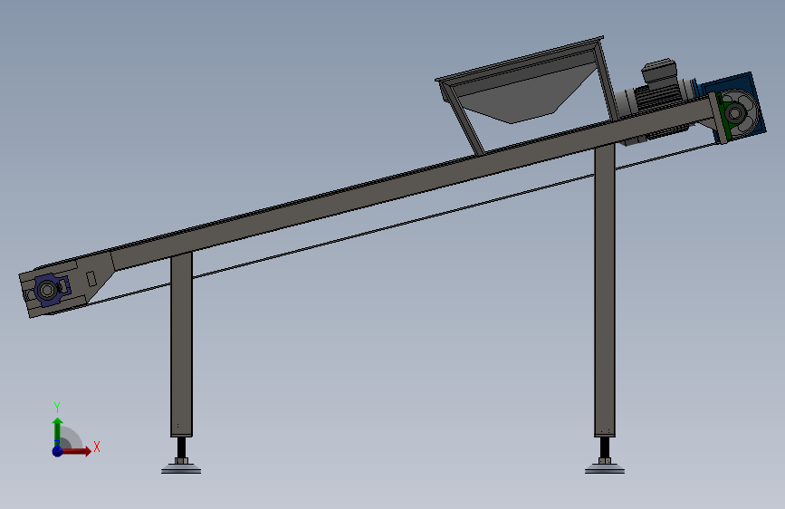 料斗传送带_SOLIDWORKS 2021_模型图纸下载 – 懒石网