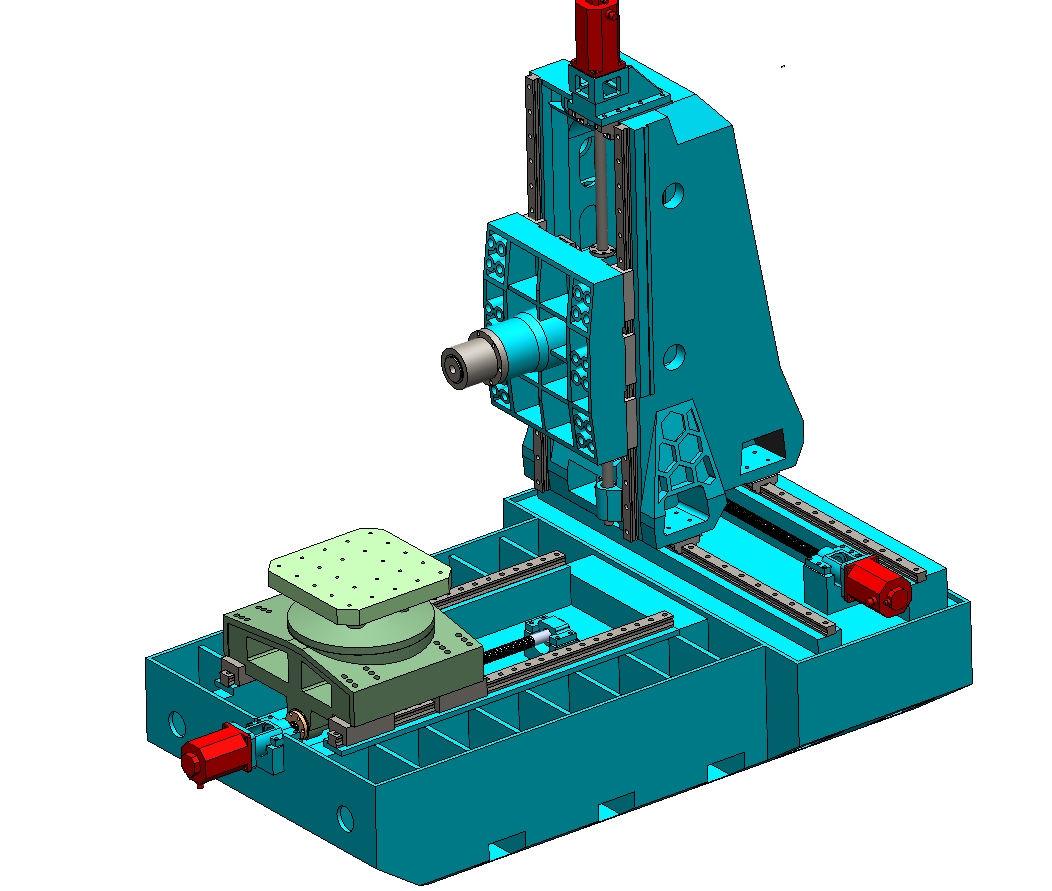 D0272-卧式加工中心三维数模三维SW2017带参_SOLIDWORKS 2017_模型图纸下载 – 懒石网