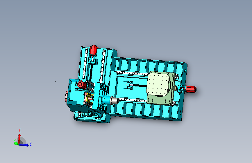 D0272-卧式加工中心三维数模三维SW2017带参_SOLIDWORKS 2017_模型图纸下载 – 懒石网