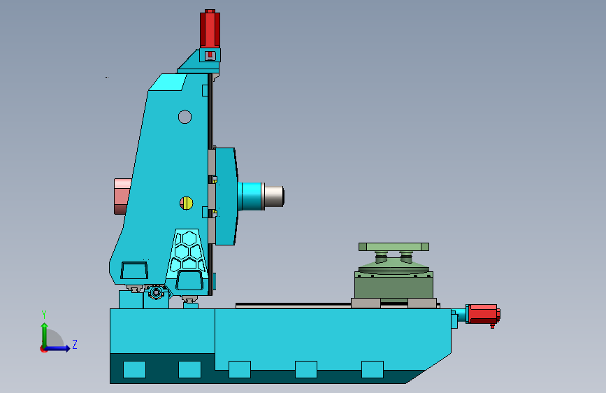 D0272-卧式加工中心三维数模三维SW2017带参_SOLIDWORKS 2017_模型图纸下载 – 懒石网