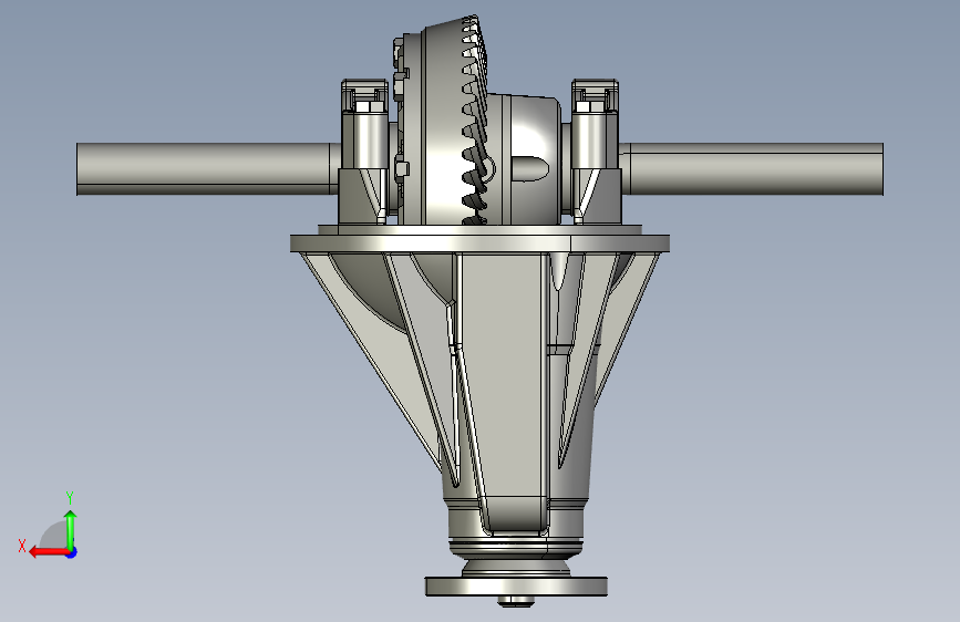 对称式锥齿轮差速器 Catia STP_STEP_模型图纸下载 – 懒石网