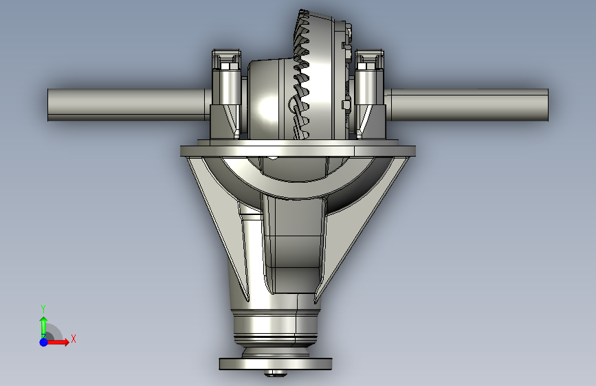 对称式锥齿轮差速器 Catia STP_STEP_模型图纸下载 – 懒石网