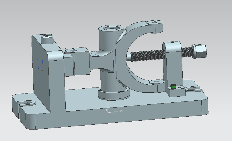 K044-杠杆(CA1340自动车床)（三）工艺规程及铣φ32端面的夹具设计（含UG三维）_UG NX 6_模型图纸下载 – 懒石网