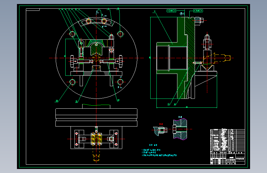 D0805-插入耳环夹具设计（含全套CAD图纸）+CAD+说明书 ==153715=250_AutoCAD 2007_模型图纸下载 – 懒石网