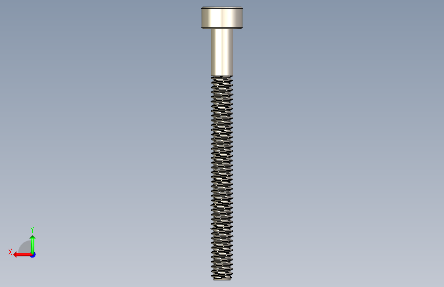 Screw_DIN_912_M1.4x16_A2.STEP公制内六角螺钉_STEP_模型图纸下载 – 懒石网