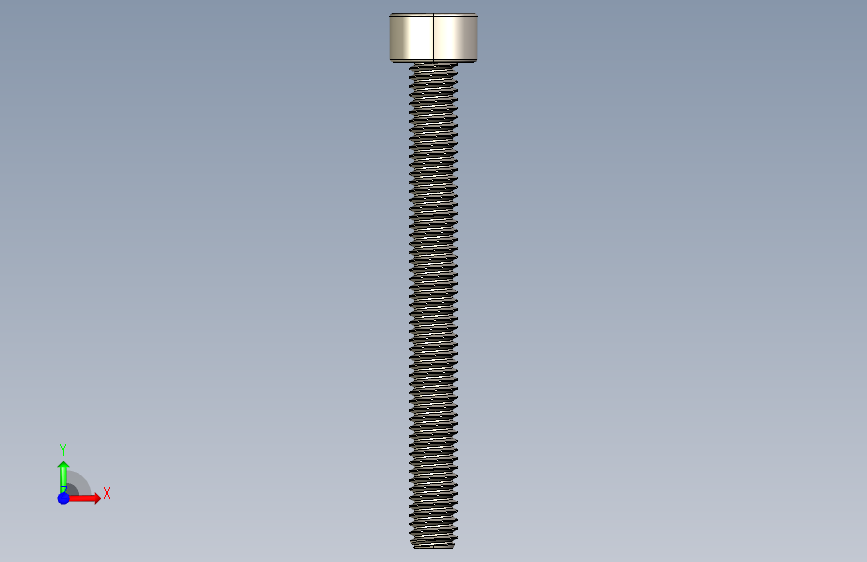 Screw_DIN_912_M2.5x25F_A2.STEP公制内六角螺钉_STEP_模型图纸下载 – 懒石网