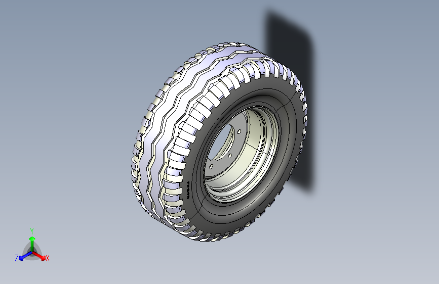轮胎模型3D图纸+STP格式_STEP_模型图纸下载 – 懒石网