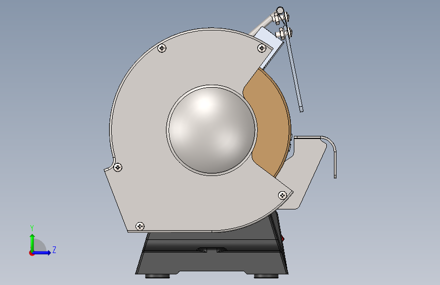 双砂轮打磨机bench-grinder-solidworks2009-2014_SOLIDWORKS 2014_模型图纸下载 – 懒石网