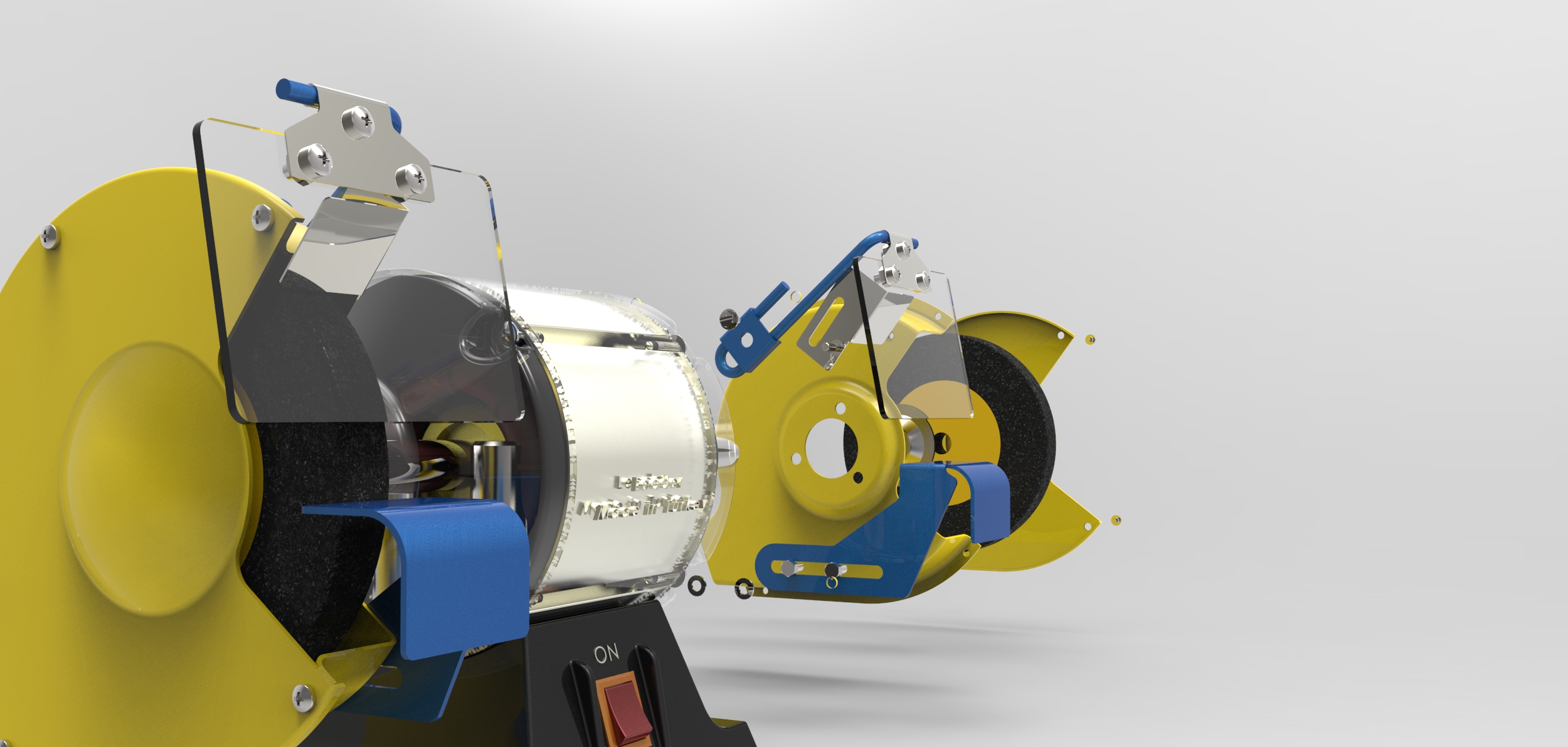 双砂轮打磨机bench-grinder-solidworks2009-2014_SOLIDWORKS 2014_模型图纸下载 – 懒石网