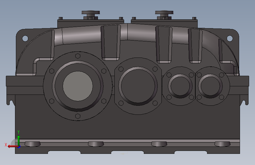 ZSY200减速机_SOLIDWORKS 2016_模型图纸下载 – 懒石网