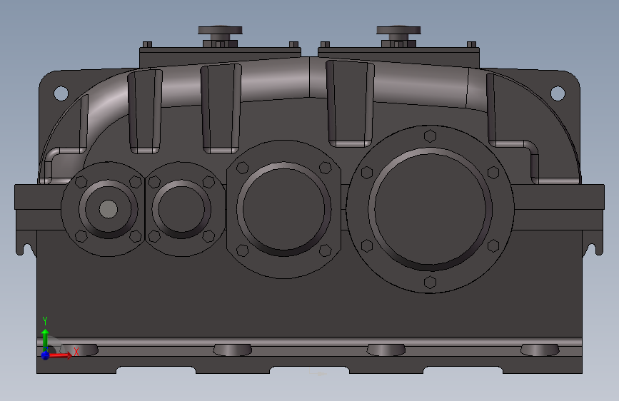 ZSY200减速机_SOLIDWORKS 2016_模型图纸下载 – 懒石网