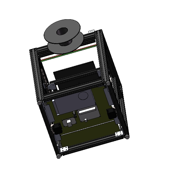 Z0135-corexy 3d打印机三维SW2016带参_SOLIDWORKS 2016_模型图纸下载 – 懒石网