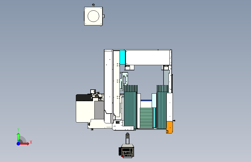 MIKRON HEM 700U机床纯装配_UG NX_模型图纸下载 – 懒石网