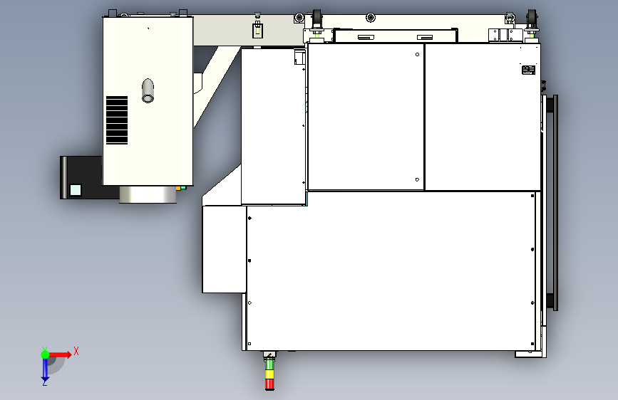 MIKRON HEM 700U机床纯装配_UG NX_模型图纸下载 – 懒石网