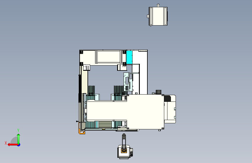 MIKRON HEM 700U机床纯装配_UG NX_模型图纸下载 – 懒石网