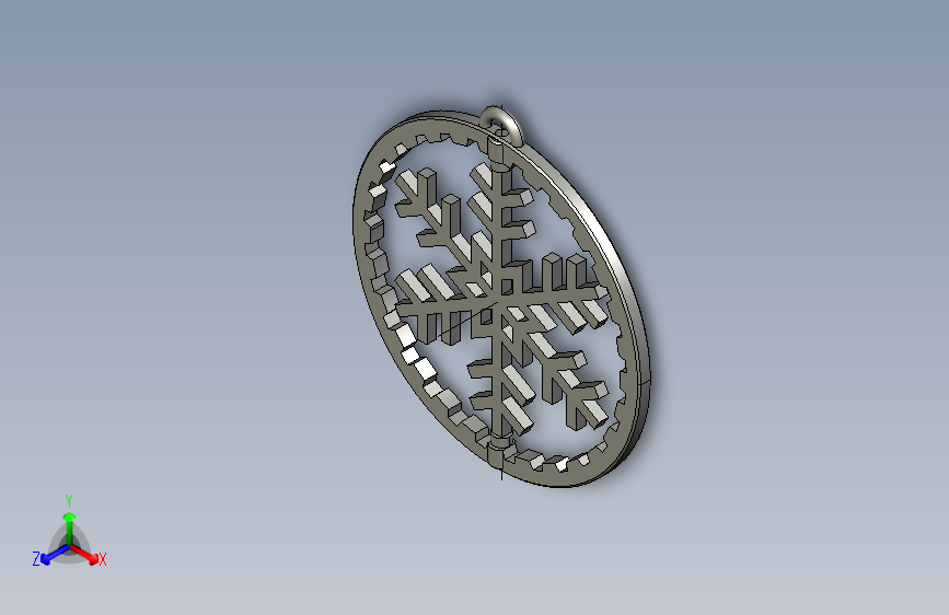 17-雪花 STP IGS STL_STEP_模型图纸下载 – 懒石网