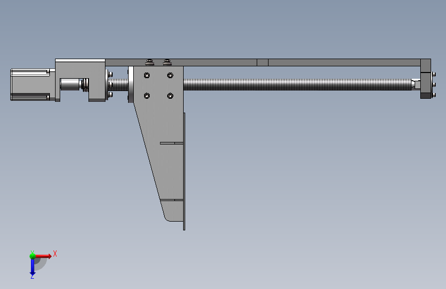 Z1517-滚珠丝杠升降机构三维SW2017带参_SOLIDWORKS 2017_模型图纸下载 – 懒石网