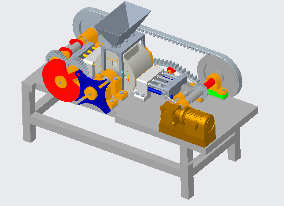 莲子剥芯机构设计+CAD+说明书_STEP _模型图纸下载 – 懒石网
