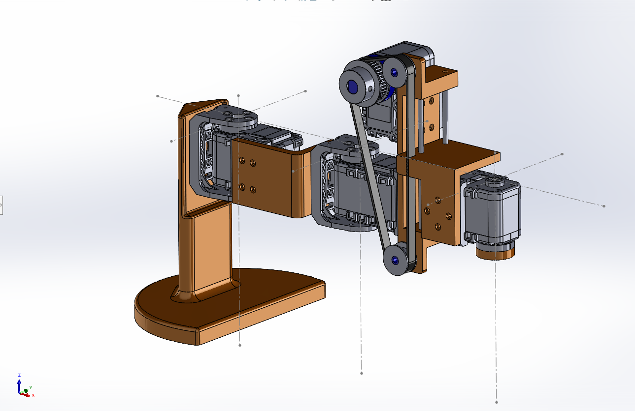 Scara机械臂结构_SOLIDWORKS 2022_模型图纸下载 – 懒石网