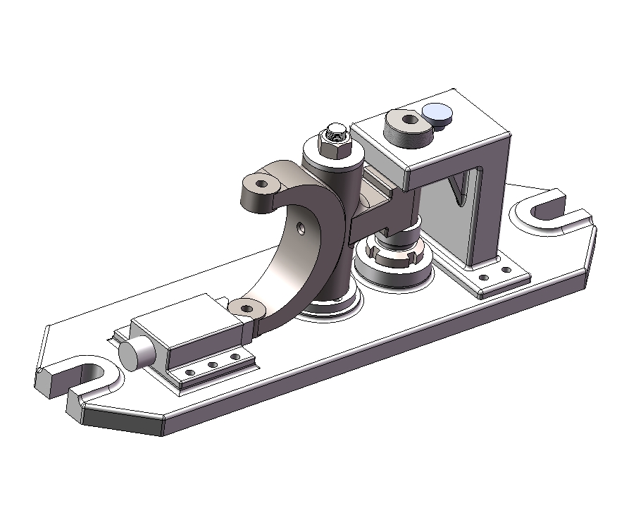 CA1340车床杠杆夹具三维SW2019带参_SOLIDWORKS 2019_模型图纸下载 – 懒石网
