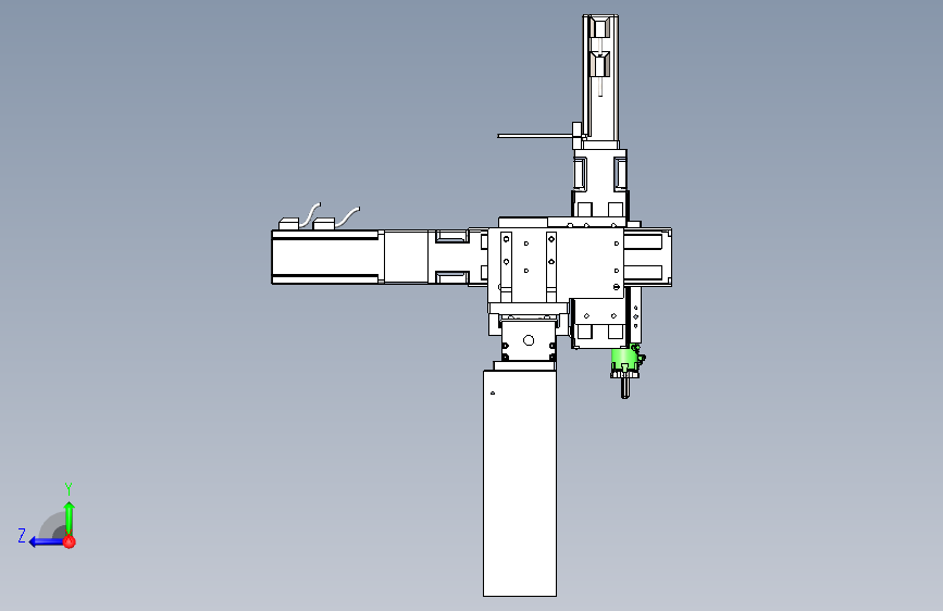 XYZ三轴搬运机构_SOLIDWORKS 2018_模型图纸下载 – 懒石网