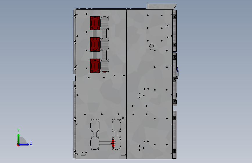 KYN28-12第二代凹凸门（平顶）_SOLIDWORKS 2021_模型图纸下载 – 懒石网
