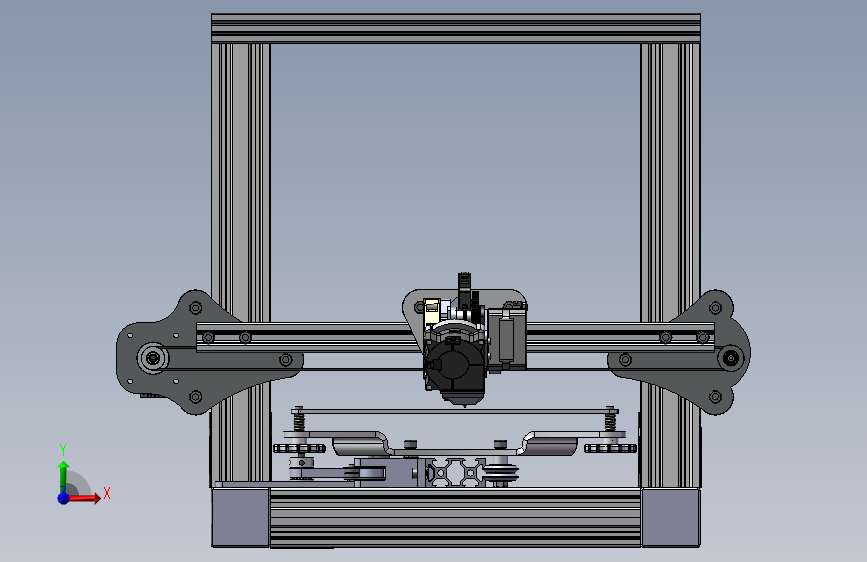 XYZ打印机_SOLIDWORKS 2021_模型图纸下载 – 懒石网