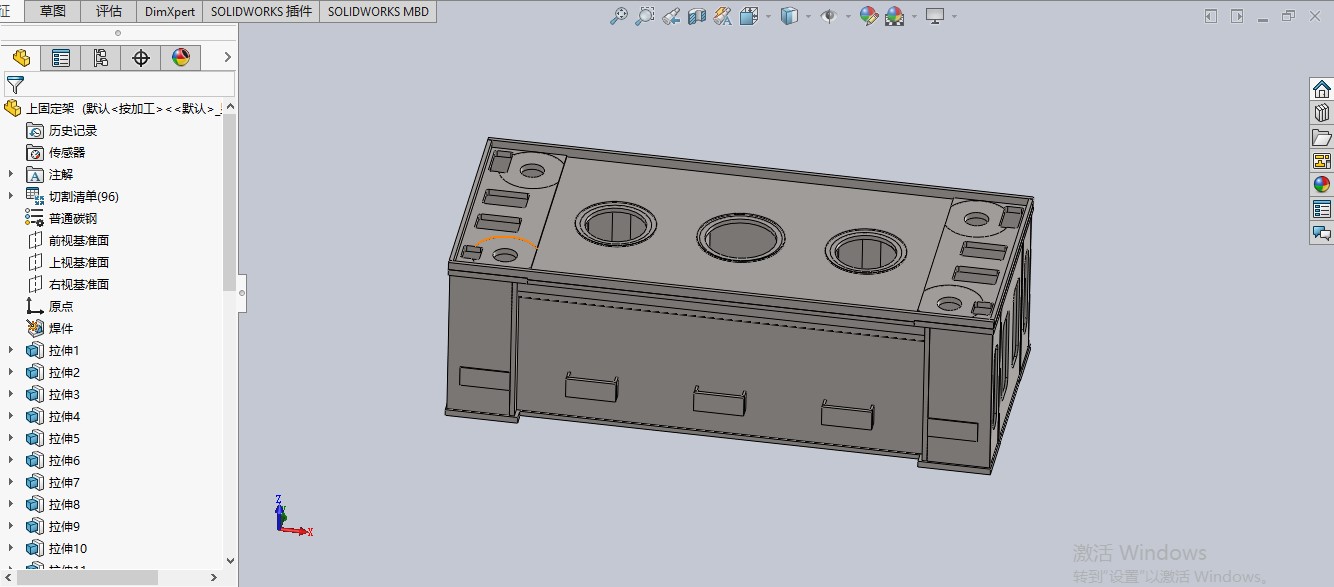 27K-2000B框架式液压机160_SOLIDWORKS 2018_模型图纸下载 – 懒石网