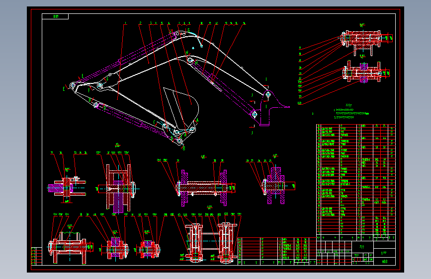 挖掘机_AutoCAD_模型下载 – 懒石网