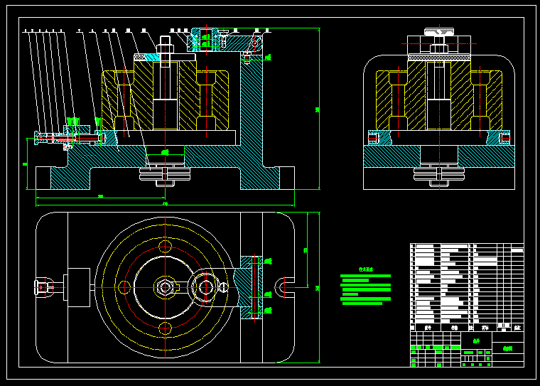 X1219-飞轮钻4-Φ20孔夹具设计三维UG8.0带参_UG 8.0_模型图纸下载 – 懒石网