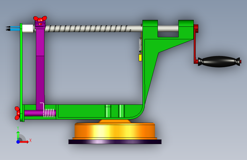 M1638-苹果切削机三维SW2016带参_STEP_模型图纸下载 – 懒石网