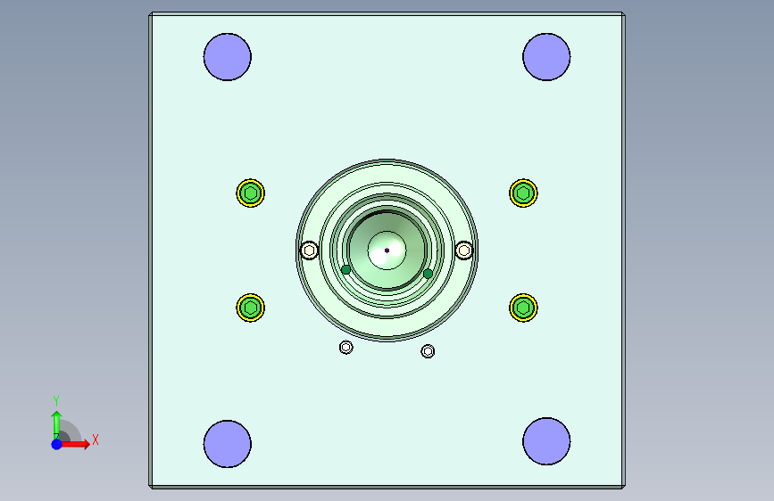 M4432-空调遥控器按键模具设计三维UG7.5无参_STEP_模型图纸下载 – 懒石网