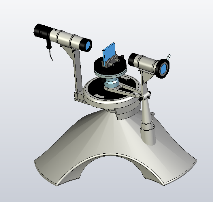 M0389-分光计试验器材模型三维UG10.0带参CAD_STEP_模型图纸下载 – 懒石网
