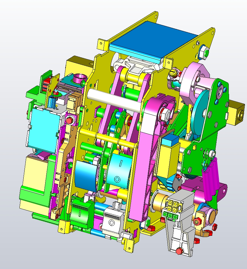 M3502-ABB Emax框架断路器-E2本体三维UG7.5无参_STEP_模型图纸下载 – 懒石网