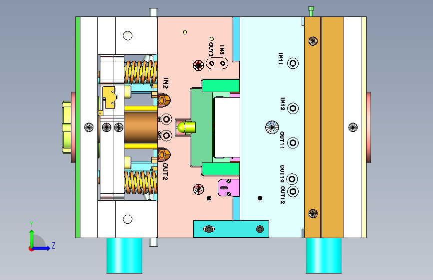 经典汽车灯罩模具分模图3D和2D图==1346715===500_STEP _模型图纸下载 – 懒石网