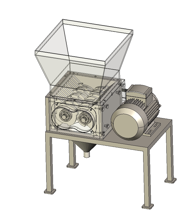 E0194-带电机破碎机三维Step_STEP_模型图纸下载 – 懒石网
