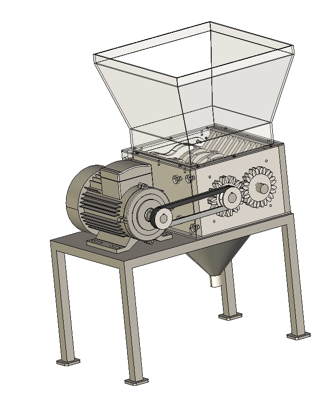E0194-带电机破碎机三维Step_STEP_模型图纸下载 – 懒石网