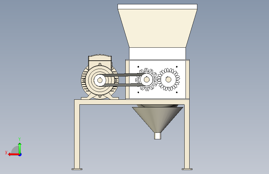 E0194-带电机破碎机三维Step_STEP_模型图纸下载 – 懒石网