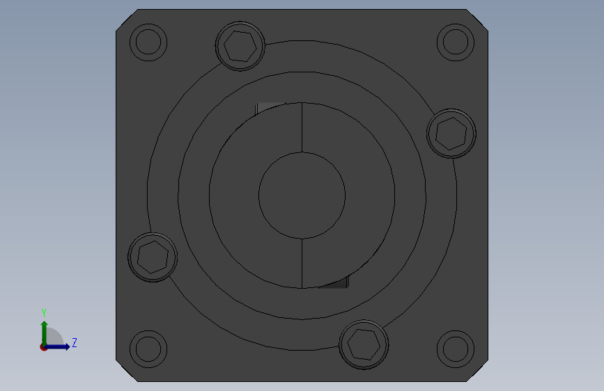 行星减速机FB060-L1-10-S2-P2╱φ14×31╱φ50×5╱4-φ4-φ70_SOLIDWORKS 2014_模型图纸下载 – 懒石网