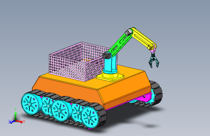 草莓采摘机器人三维+cad+说明书_SOLIDWORKS 2022_模型图纸下载 – 懒石网