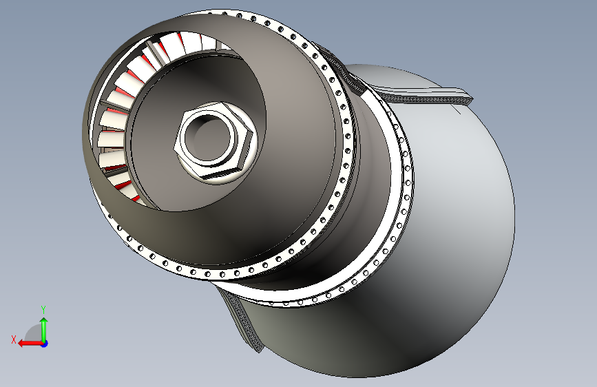 Y0252-航空发动机+axial-jet-engine+SW_STEP_模型图纸下载 – 懒石网