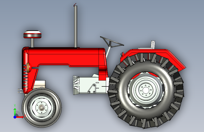 Y3718-拖拉机+tractor-3d-in-solidworks+SW_STEP_模型图纸下载 – 懒石网