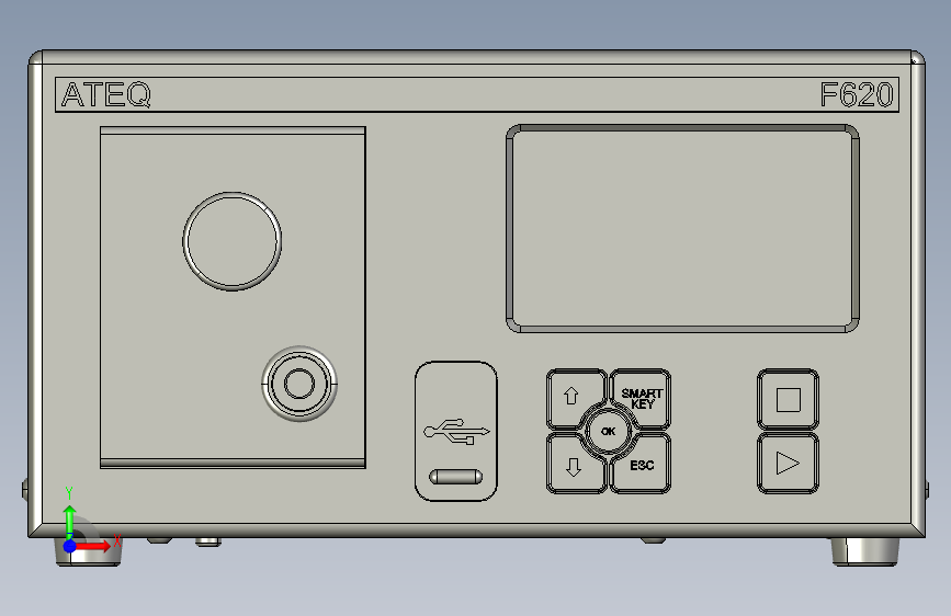 ATEQ气密测试仪F620_STEP_模型图纸下载 – 懒石网