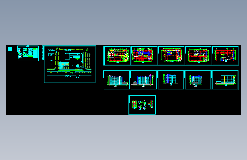 S0435-办公楼建筑设计(cad+说明书)_AutoCAD_模型图纸下载 – 懒石网