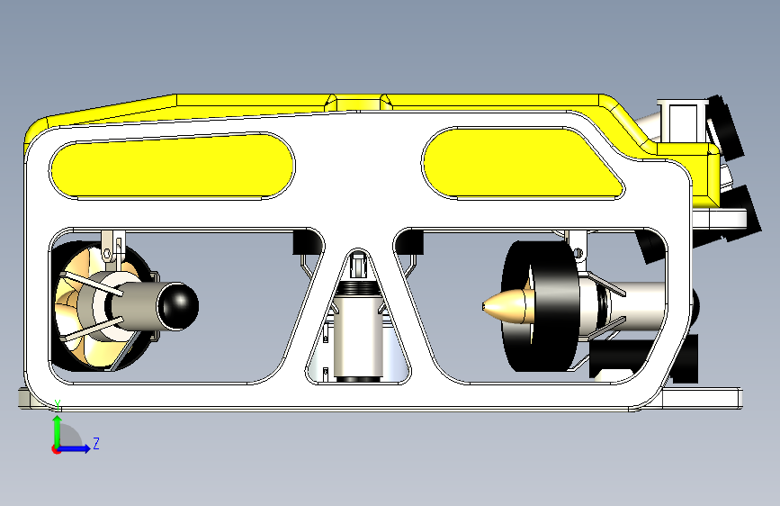 Y4312-海底探测器+ROV+saab-seaeye-lynx+SW_STEP_模型图纸下载 – 懒石网