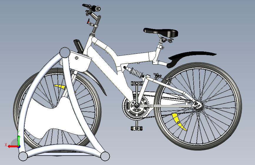 Y5080-自行车+bike-parking-station-1+2+STP_STEP_模型图纸下载 – 懒石网