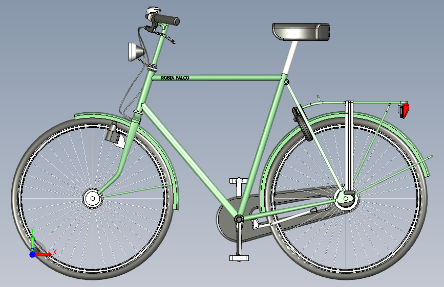 Y5116-自行车+male-city-bike+INVENTOR+STP_STEP_模型图纸下载 – 懒石网