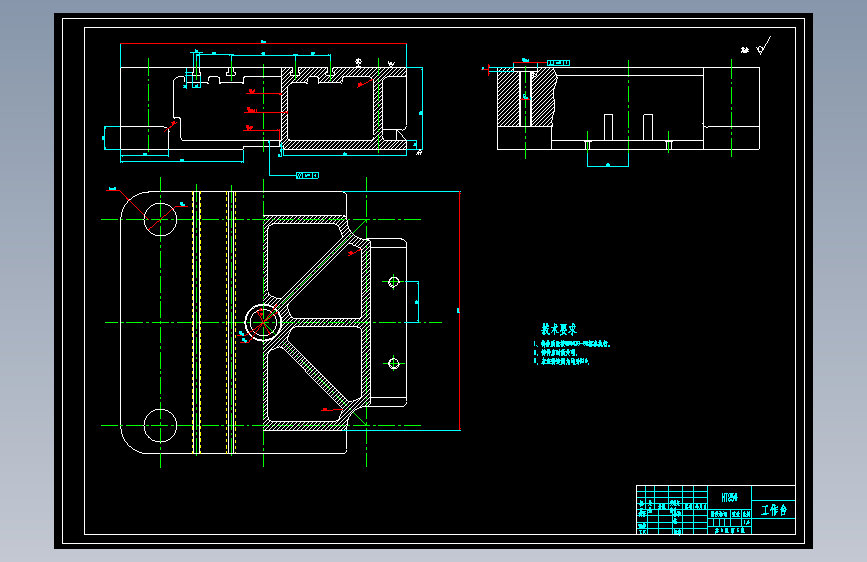 Y32-1000T四柱液压机设计含8张CAD图_AutoCAD 2004_模型图纸下载 – 懒石网