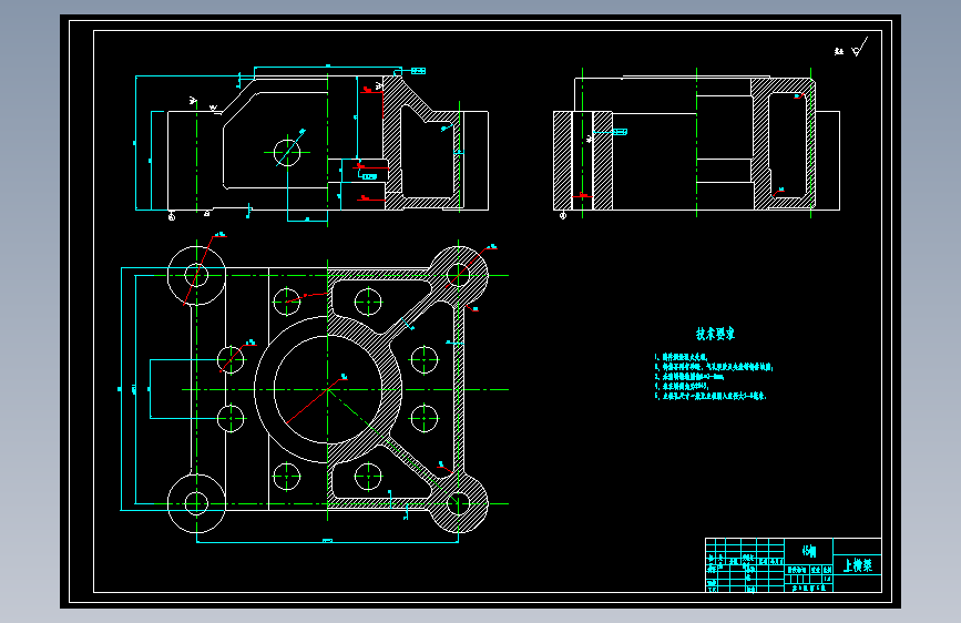 Y32-1000T四柱液压机设计含8张CAD图_AutoCAD 2004_模型图纸下载 – 懒石网