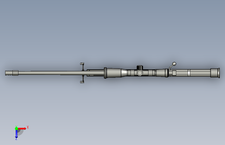 AWM狙击枪_STEP _模型图纸下载 – 懒石网